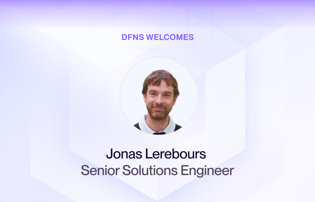 Dfns - Welcome, Jonas